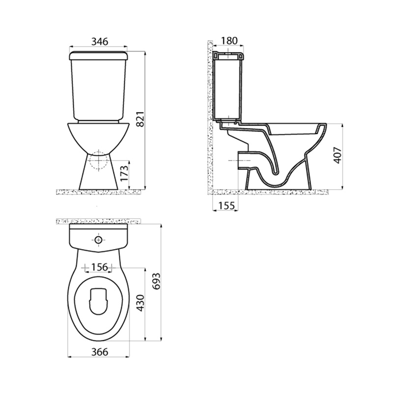 Pitta monoblok baltik | Diplon Kupatila