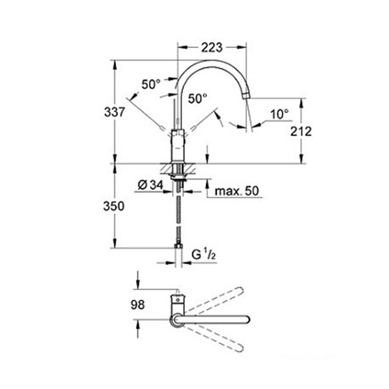 BauClassic baterija za sudoperu | Diplon Kupatila