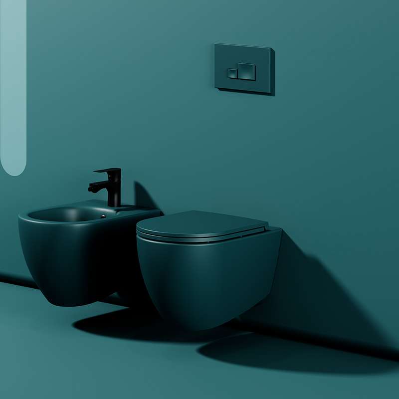 Infinity WC šolja clearrim zelena | Diplon Kupatila