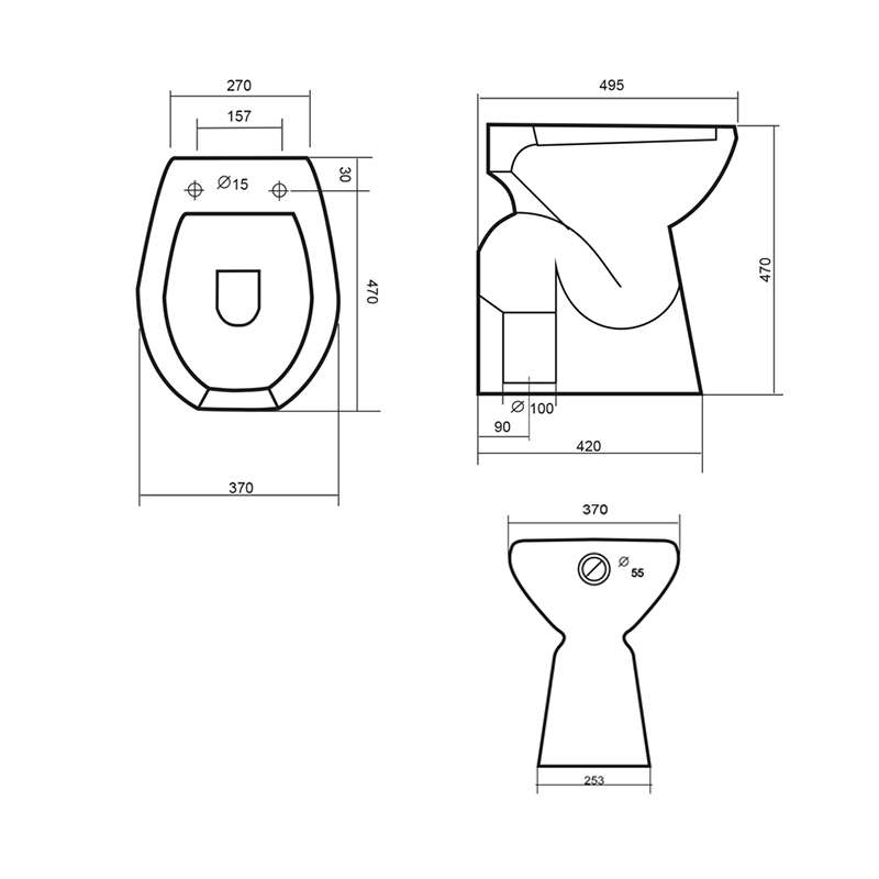 Invalidska WC šolja simplon set | Diplon Kupatila